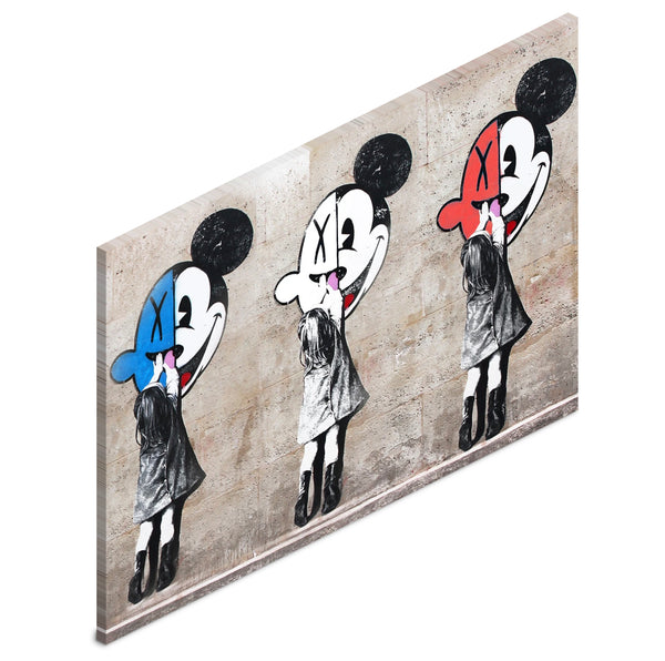 Canvas Bansky Mickey Mouse | Homeikon